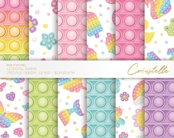 Pastel Pop It Paper - Etsy