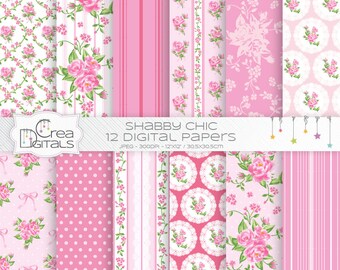 Fairy 12 Pink Digital Papers INSTANT DOWNLOAD | Etsy