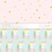 Unicorn Pastel Rainbow Papers, Gold Glitter Unicorn Seamless Pattern ...