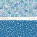 Floral Digital Paper, Blue, Aqua and Navy Seamless Pattern, Ditsy ...