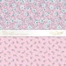Floral Digital Paper, Blue, Aqua and Pink Seamless Pattern, Ditsy ...
