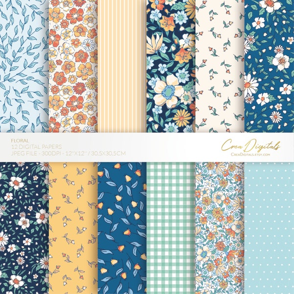Coral Floral - Etsy