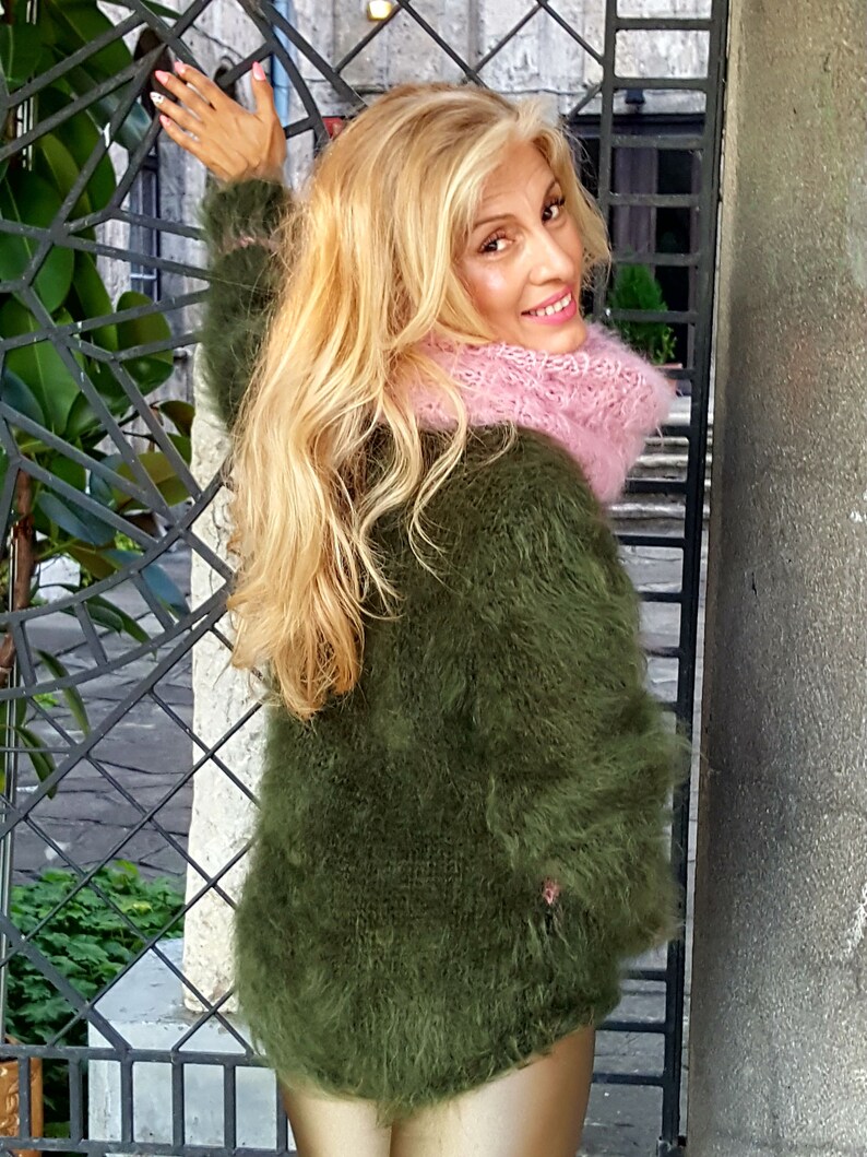 Sexy Fuzzy Multicolour Mohair Bodysuit Mohair Knitwear Size S and M ...