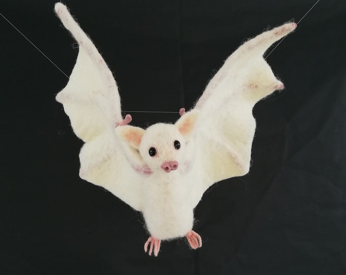 Needle Felted Miniature Realistic Bat, Cute Baby Bat, Bat Gifts, Gothic ...