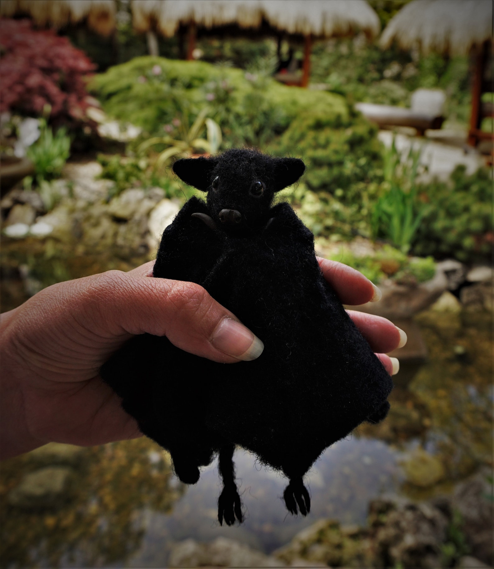Needle Felted Wool Bat, Realistic Vampire Bat, Gothic Gift - Etsy