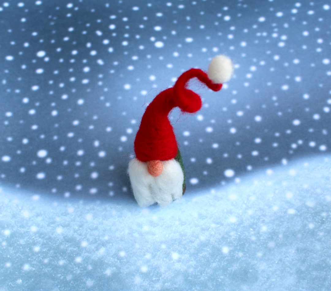 Needle Felted Dwarf, Christmas Gnome, Christmas Decoration, Felted ...