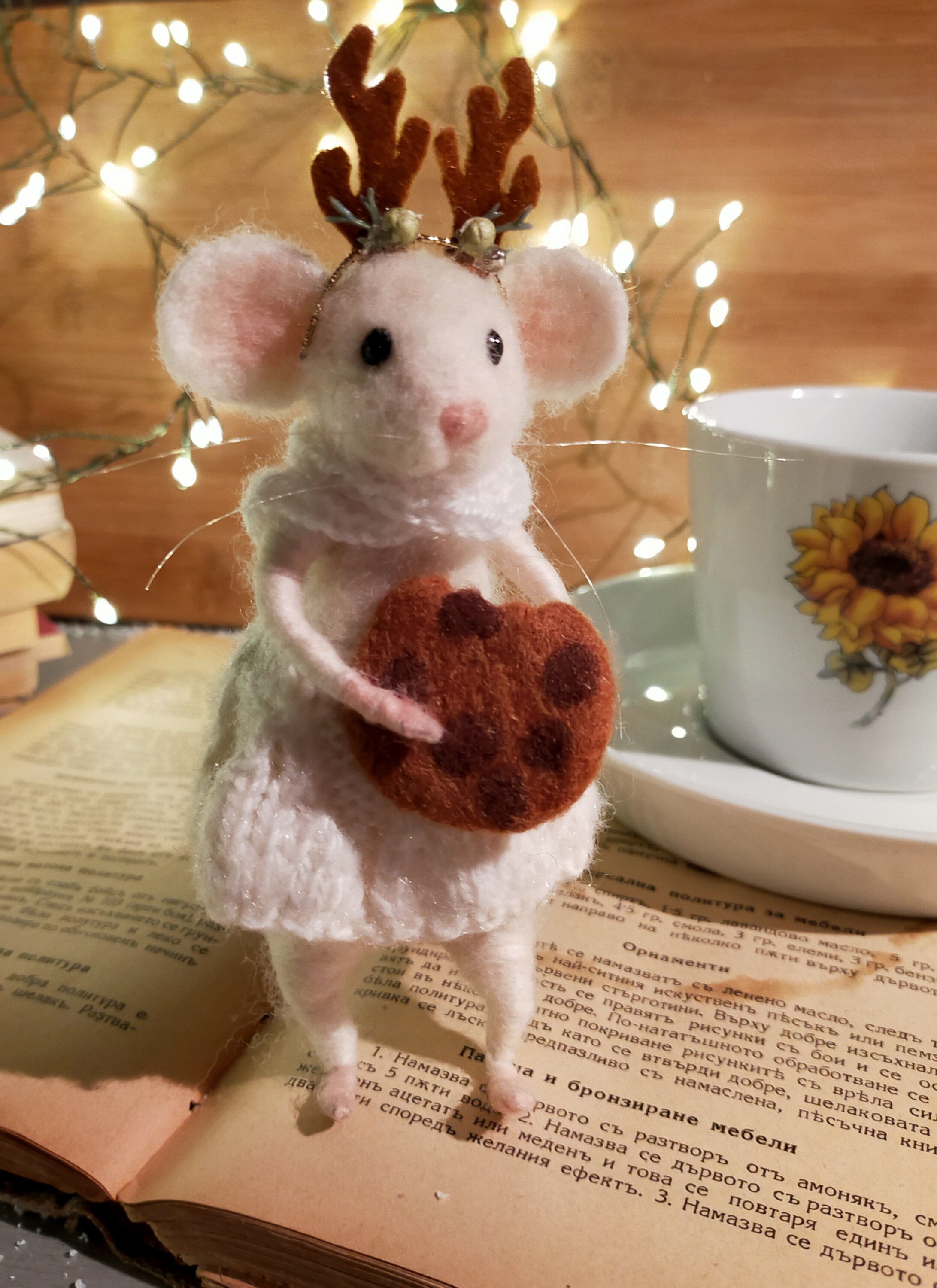 Needle Felted Christmas Mouse Christmas Collection Christmas - Etsy