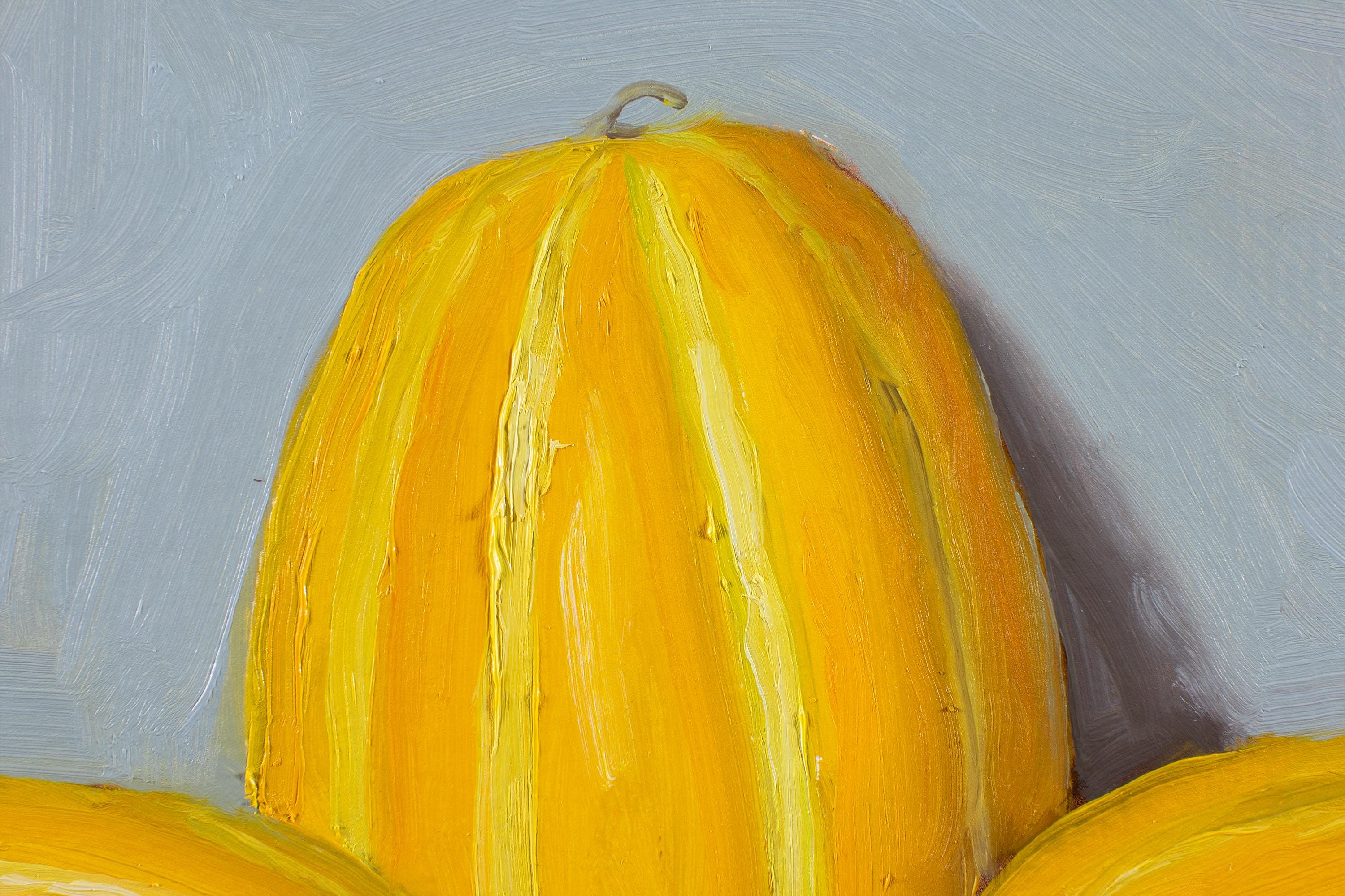 Cha Me Korean Melons Original Oil Painting Chame Still Life Kitchen Art ...