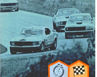 Vintage Reproduction Racing Poster 1970 Laguna Seca Trans-Am | Etsy