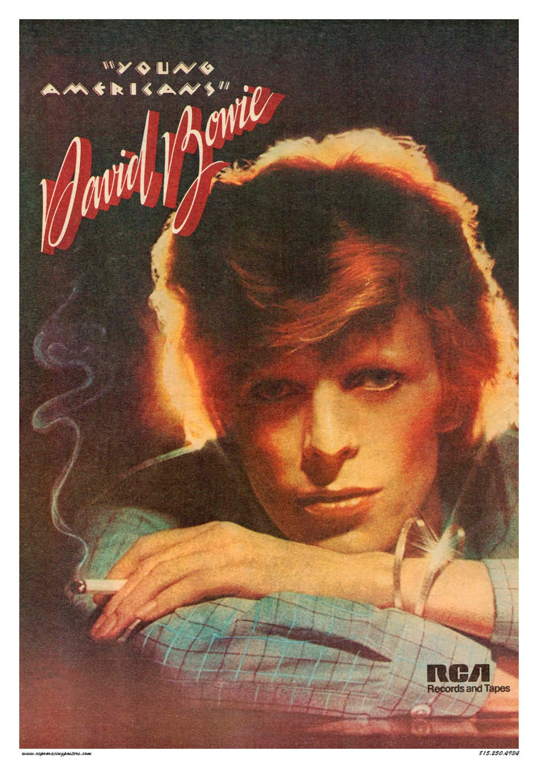 Vintage Reproduction Poster David Bowie Young Americans - Etsy