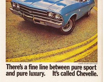 Vintage Reproduction Racing Poster 1970 Chevrolet Chevelle SS | Etsy