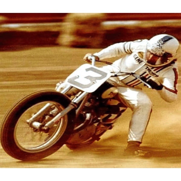 Flat Track Racing Poster - Etsy