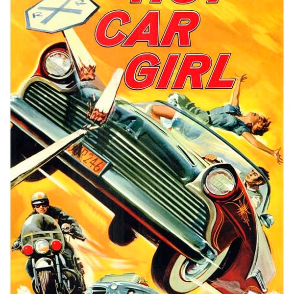Hot Girl Car Posters - Etsy