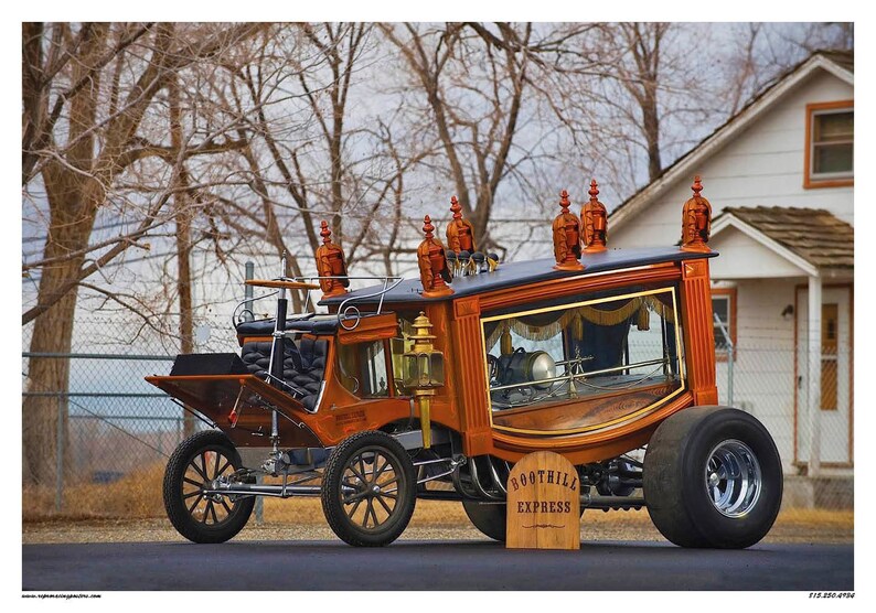 Vintage Reproduction Poster Boothill Express Hot Rod - Etsy