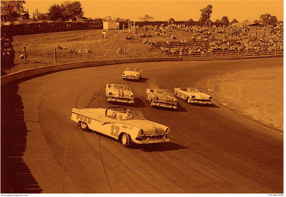 Vintage Reproduction Racing Poster NASCAR Convertible Stock - Etsy