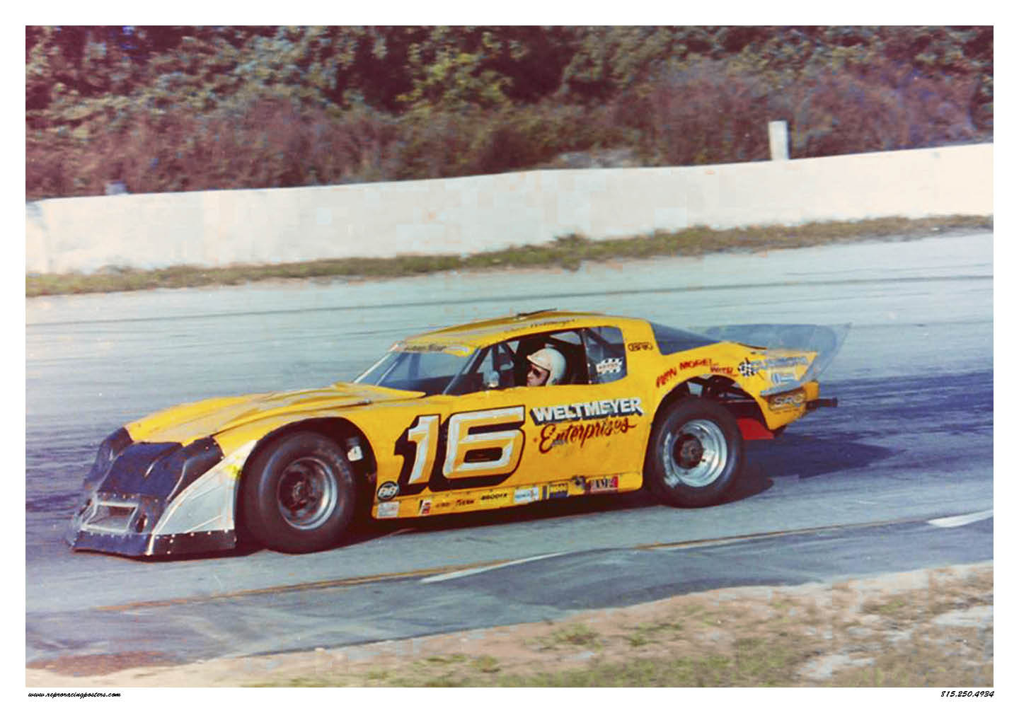 Vintage Reproduction Racing Poster Dave Weltmeyer - Etsy