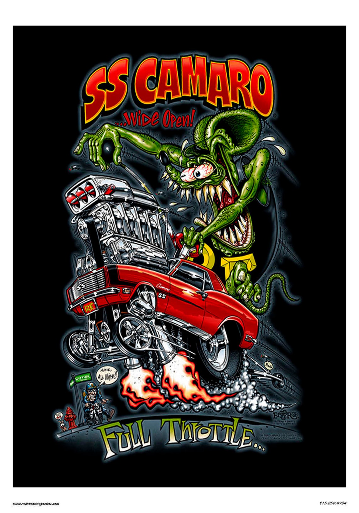 Rat Fink SS Camaro Poster - Etsy