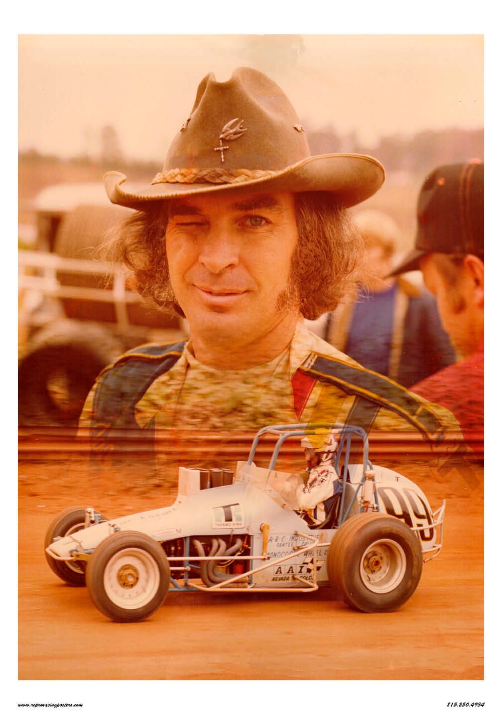 Vintage Reproduction Racing Poster Jan Opperman Thermo King Sprint Car ...