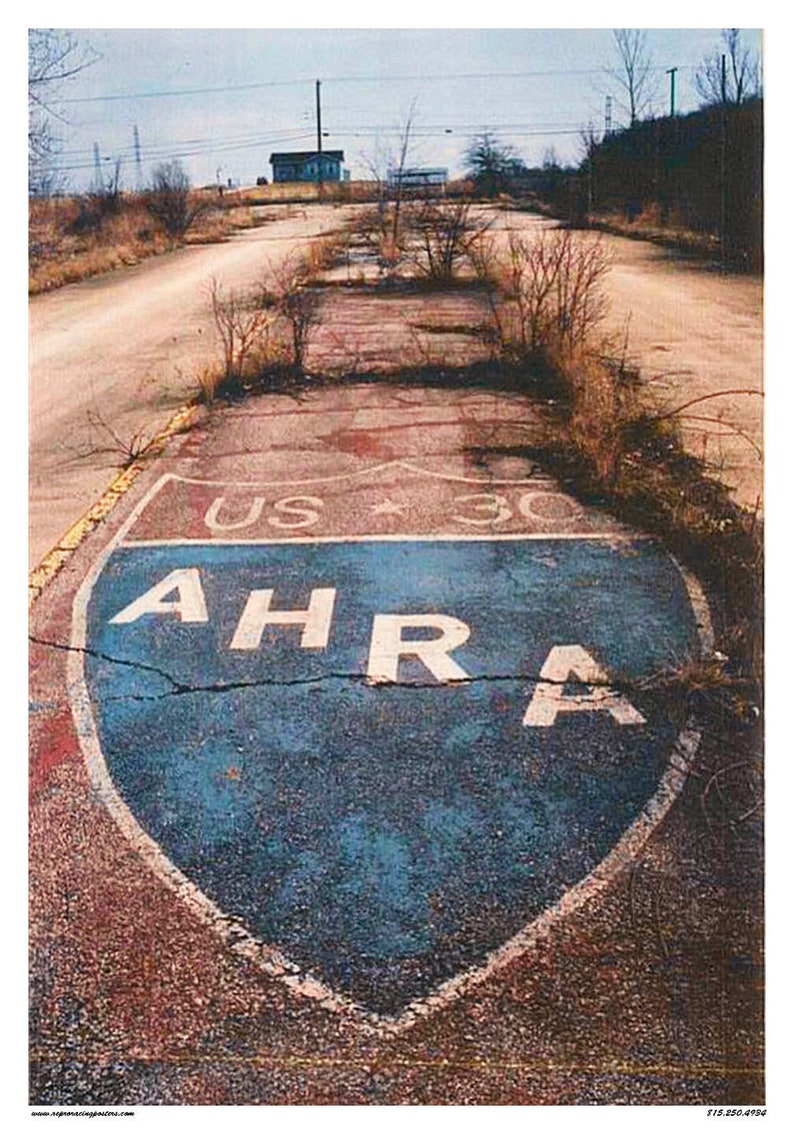 Vintage Reproduction Racing Poster U S 30 AHRA Starting Line Logo - Etsy