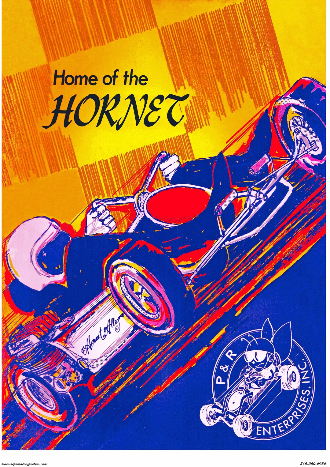 Vintage Reproduction Racing Poster Hornet Racing Go Karts - Etsy
