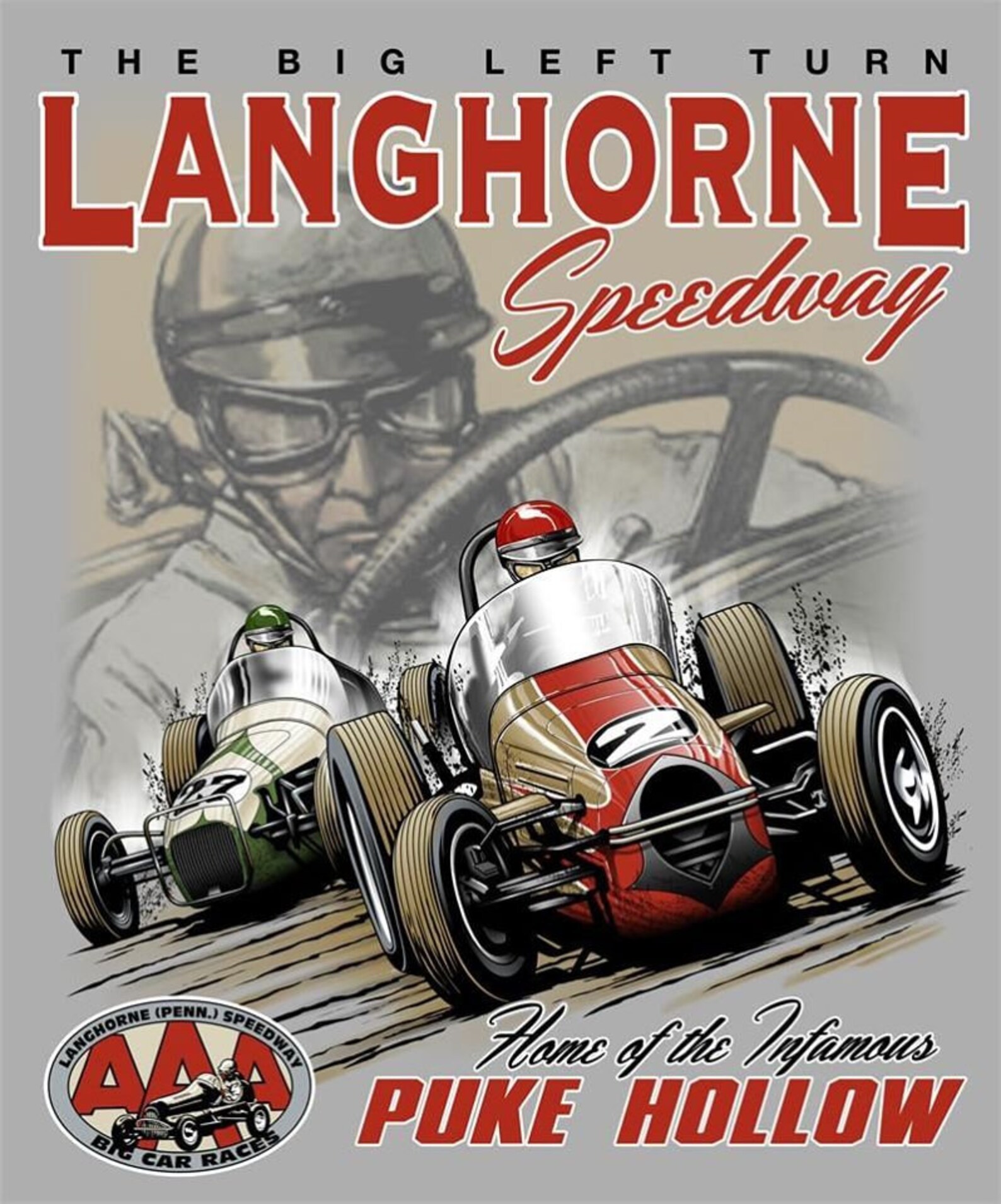 Vintage Reproduction Racing Poster Langhorne Speedway Sprint - Etsy