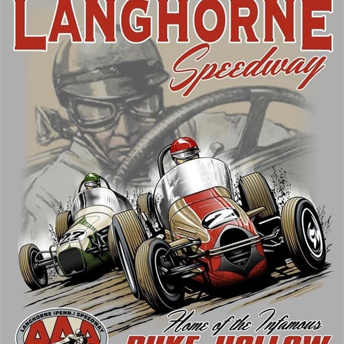 Vintage Reproduction Racing Poster USAC Sprint the Finger - Etsy