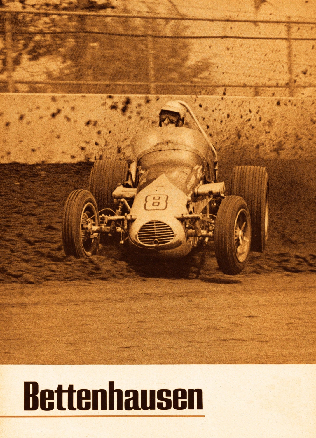 Vintage Reproduction Racing Poster Gary Bettenhausen USAC Sprint Car - Etsy