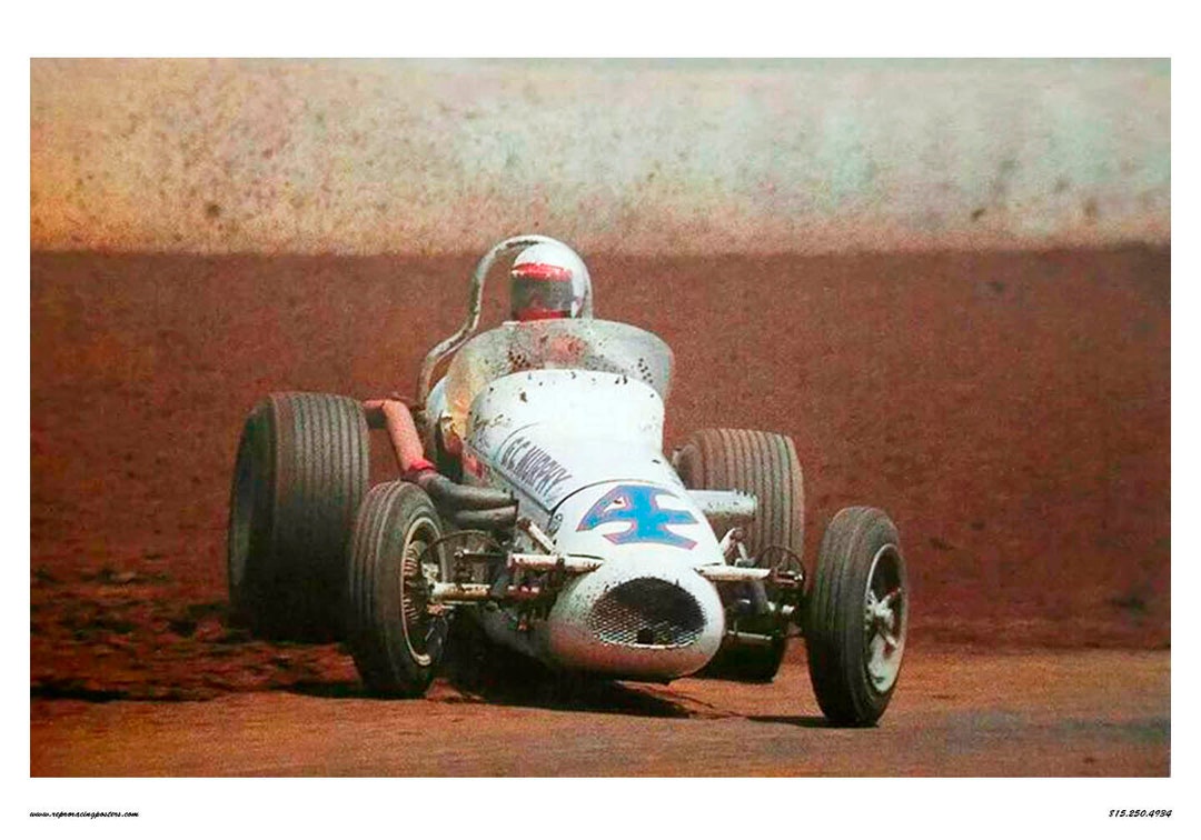 Vintage Reproduction Racing Poster George Ziggy Snider USAC Sprint Car ...