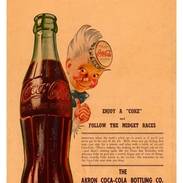 Coca Cola Racing Poster - Etsy