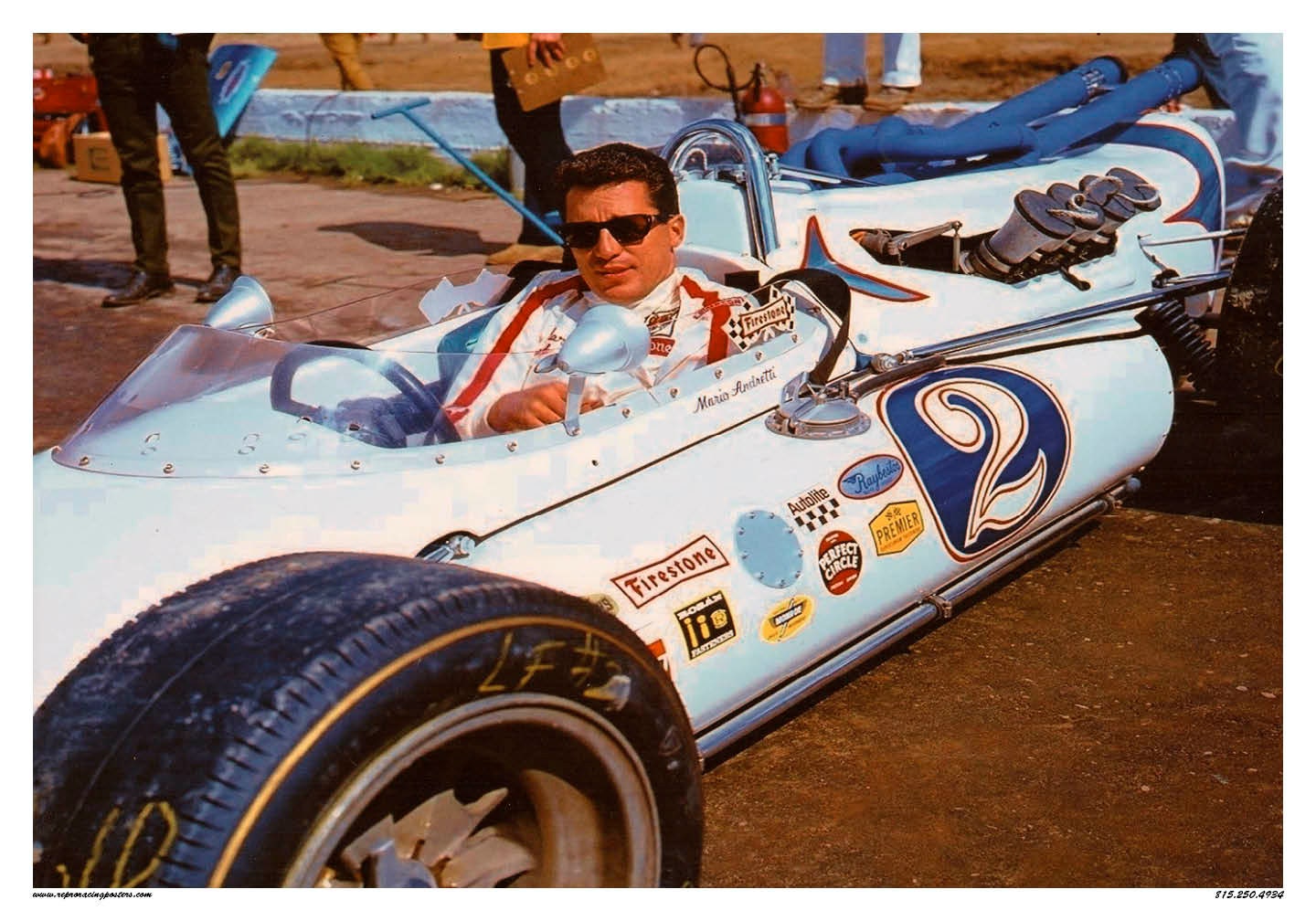 Vintage Reproduction Racing Poster Mario Andretti Indy Car - Etsy