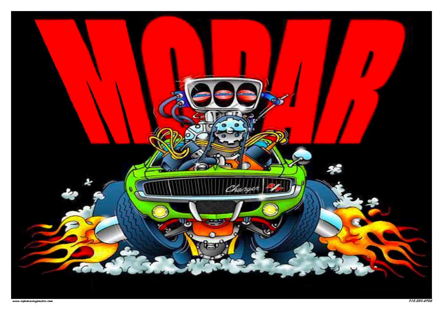 Vintage Reproduction Racing Poster Mopar Dodge Charger - Etsy