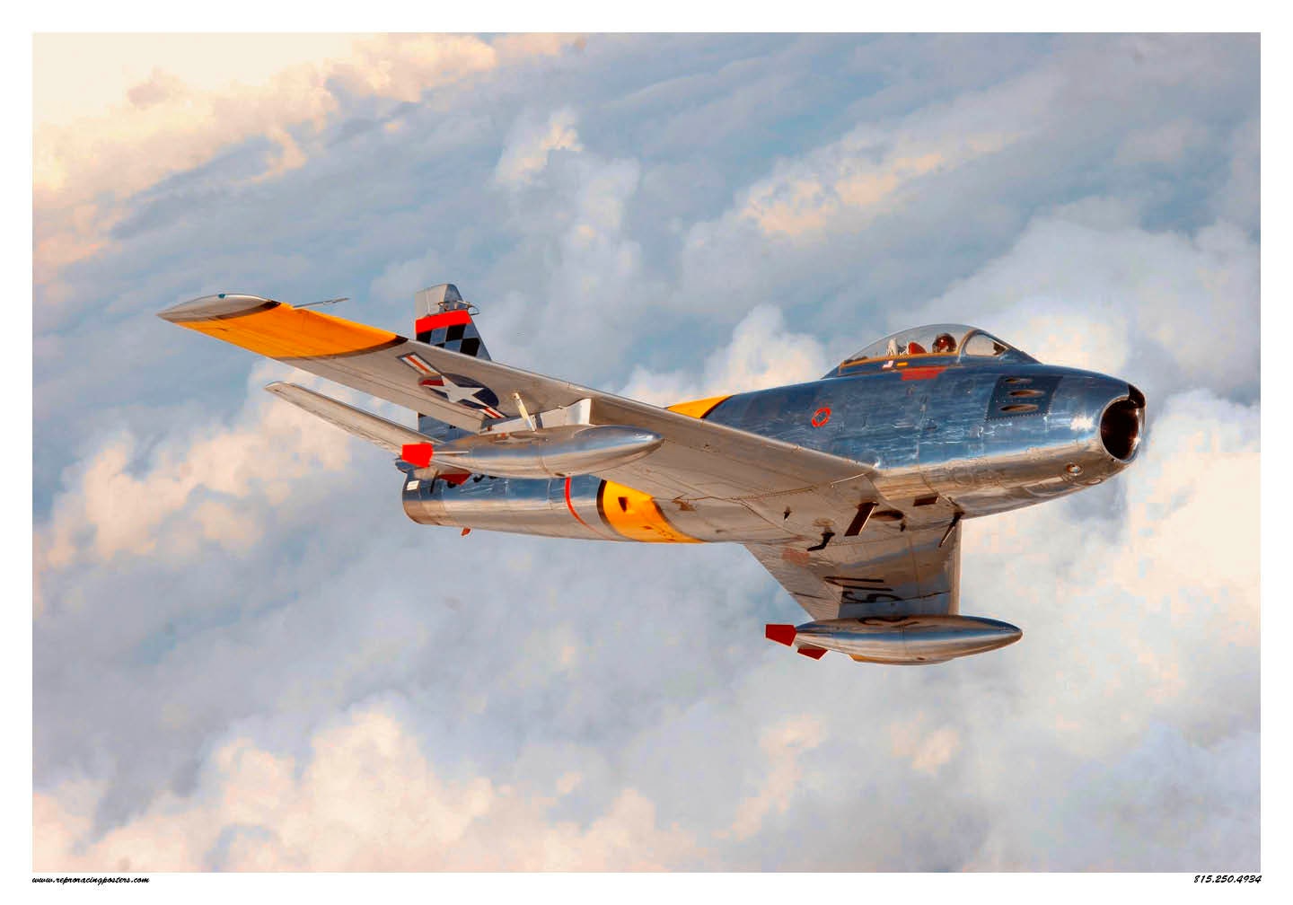 Vintage Reproduction Poster F 86 Sabre Jet - Etsy