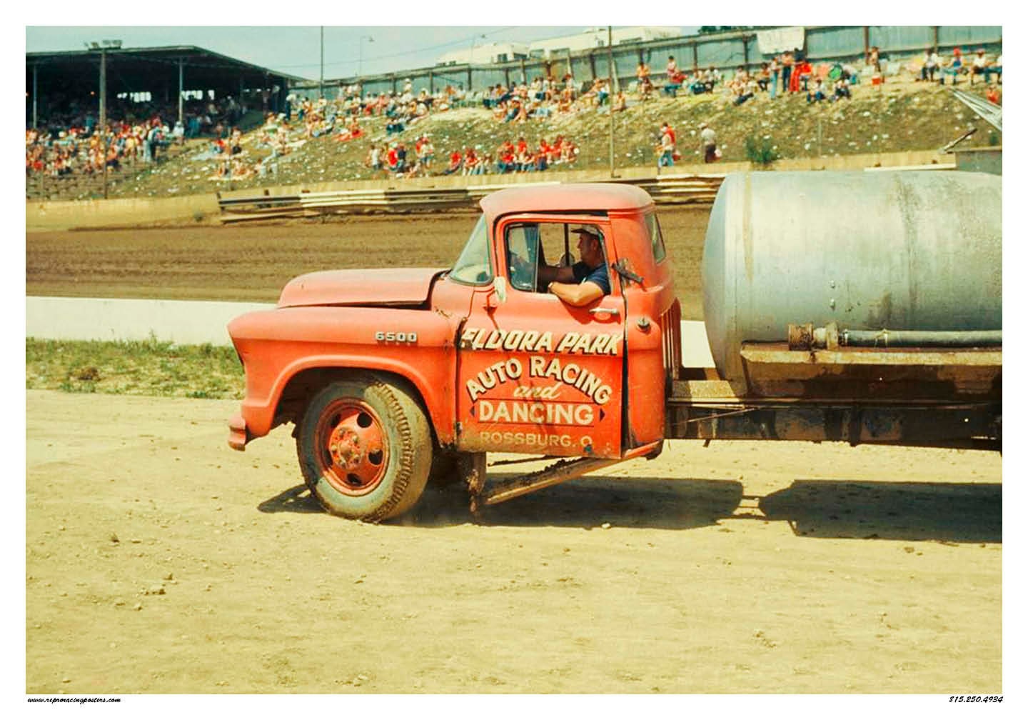 Vintage Reproduction Racing Poster Eldora Speedway Water Truck - Etsy