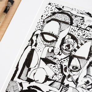 Buddies - Original, Signed, Modern, Abstract, Expressionist, Surreal ...