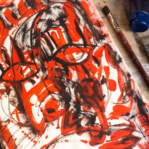 Anger - Original, Modern, Abstract, Contemporary, Figurative ...