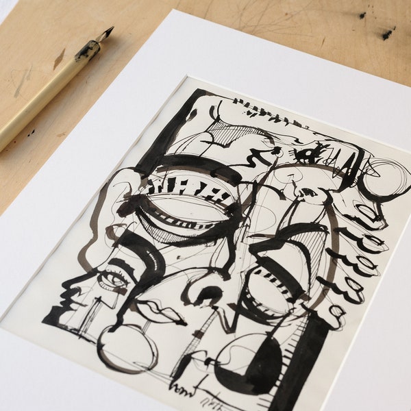 Pen and Ink Figurative Drawings - Etsy