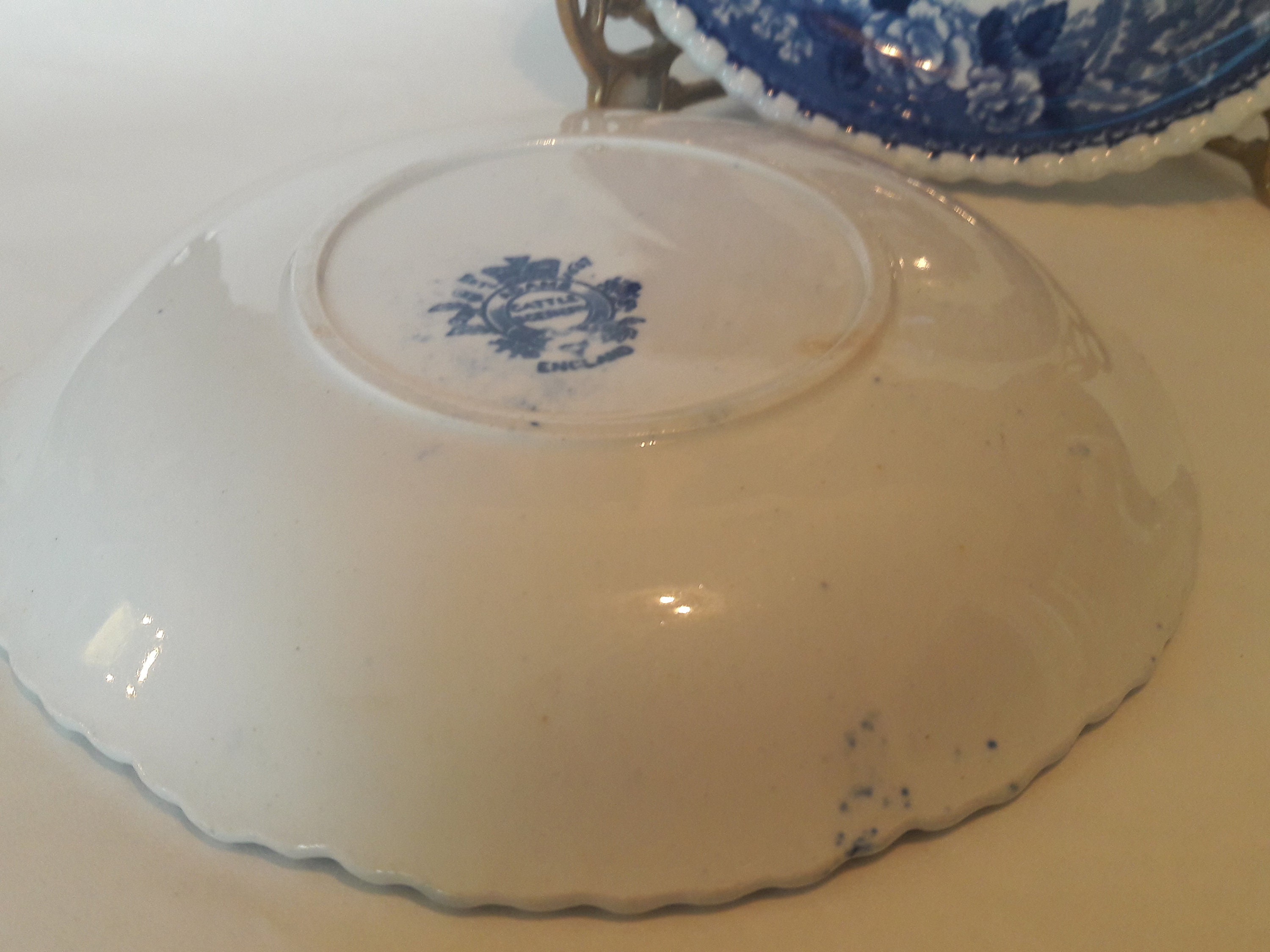 Antique Adams Cattle Scenery Blue China Saucers - Etsy