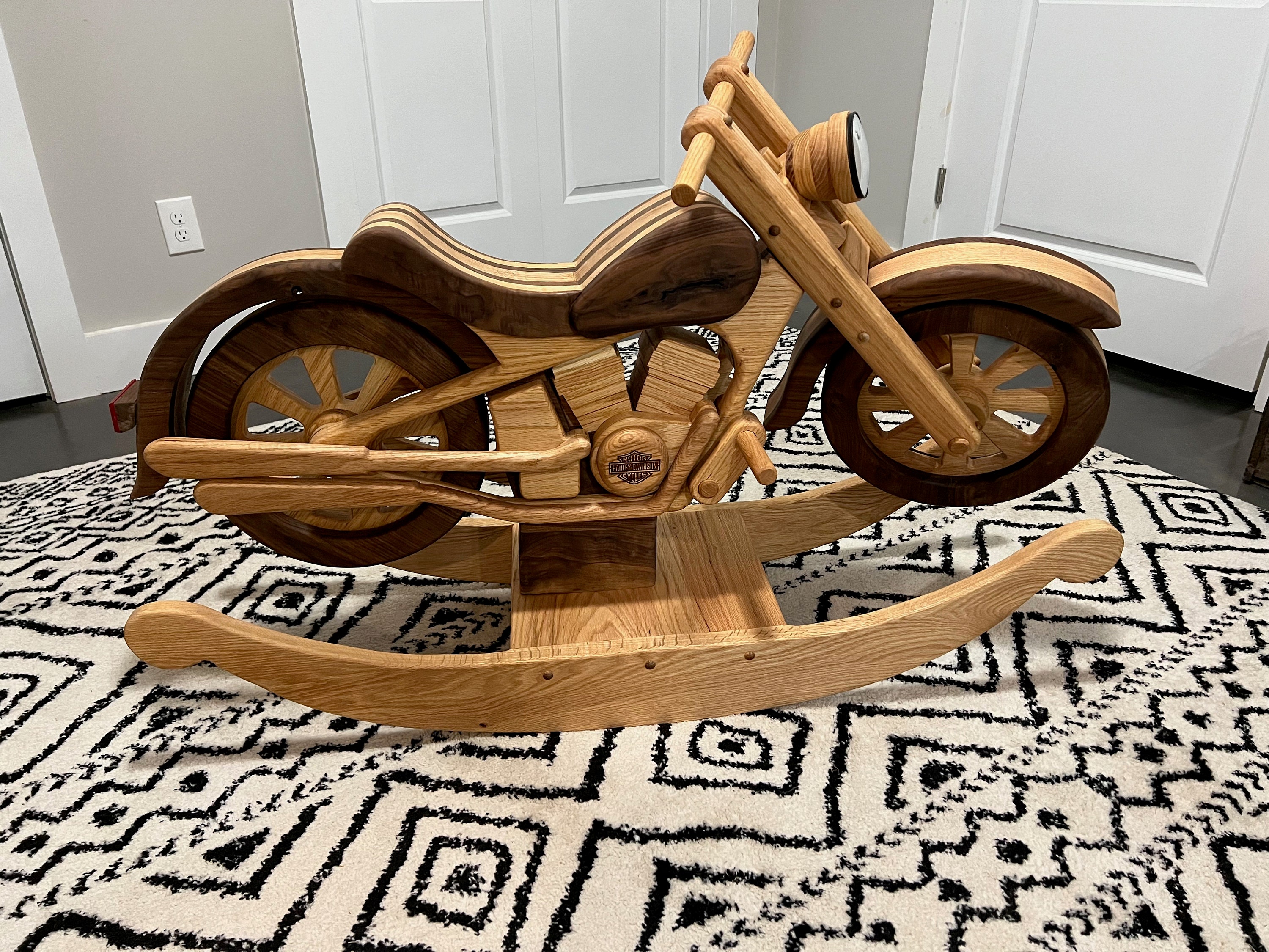 Wooden Motorcycle Rocker
