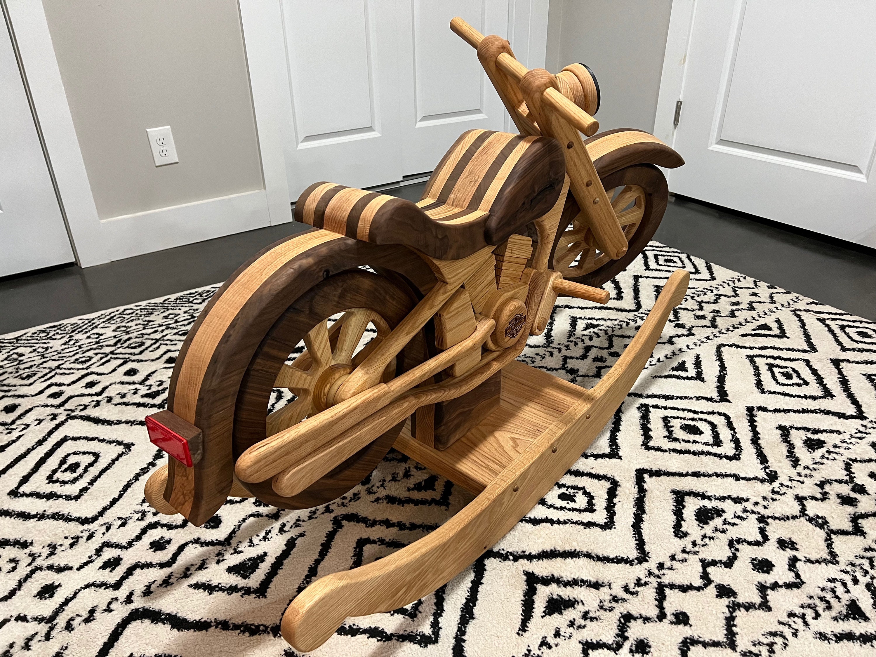 Wooden Motorcycle Rocker