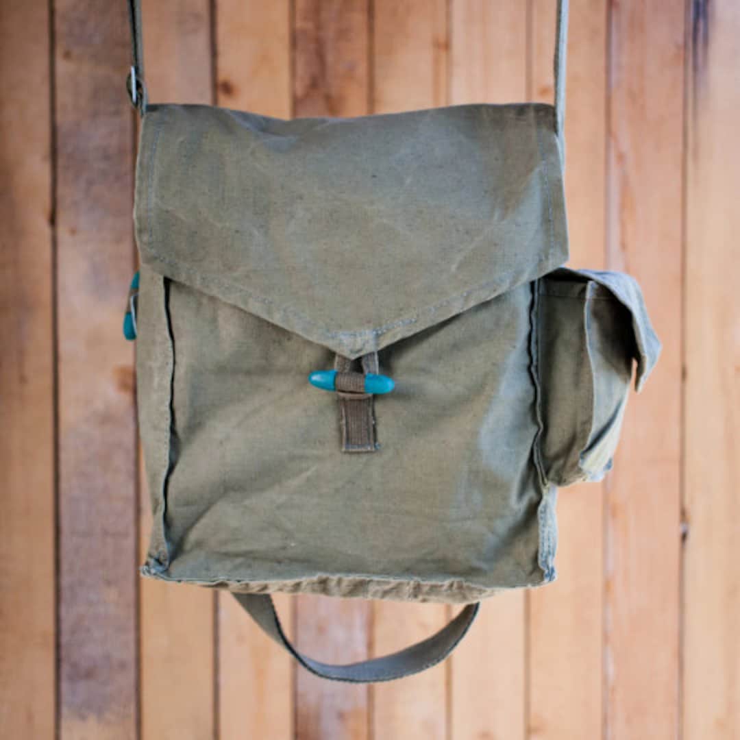 Canvas Crossbody Bag Soviet Army Bag Messenger Bag Canvas Bag Canvas ...