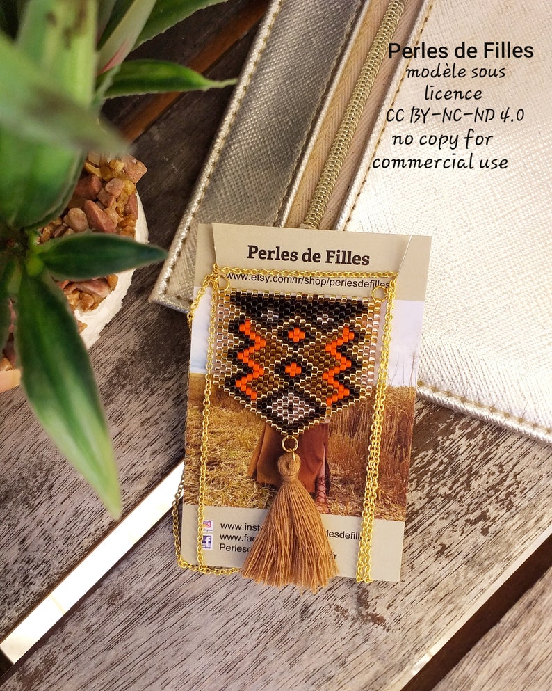 Necklace Necklace Chain Gold Mesh Fine Pendant Hand-woven Beads Miyuki ...