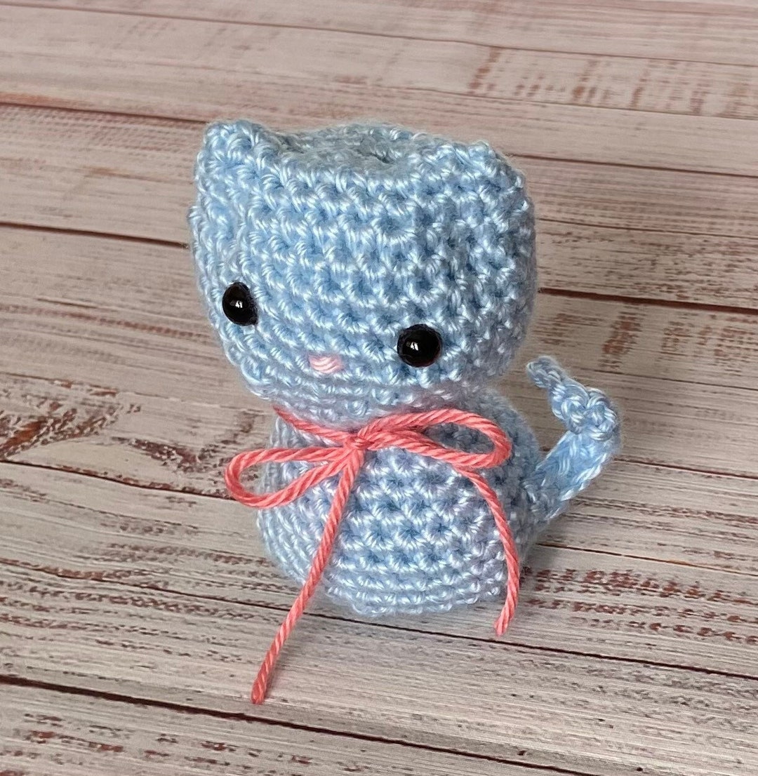 Baby Blue Cat Plushy Blue Tiny Cat Stuffy Small Light Blue - Etsy