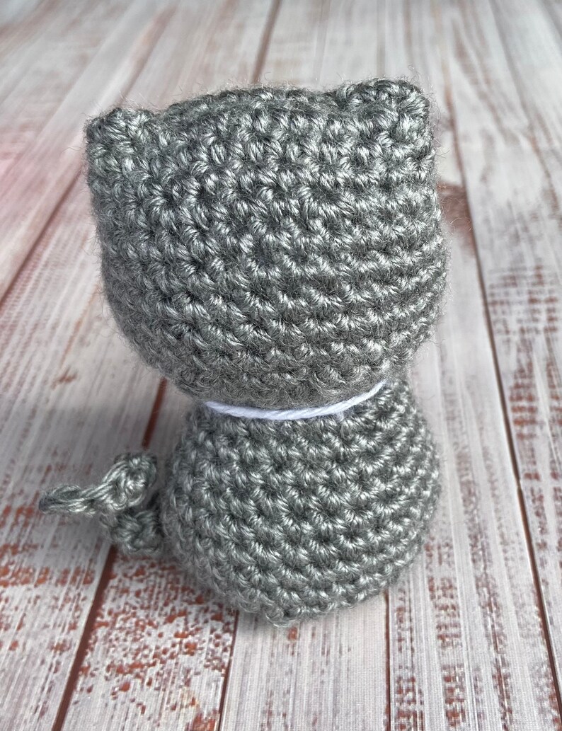 Small Grey Cat Plushie, Cat Stuffed Animal, Kawaii Cat Plush, Grey Cat ...