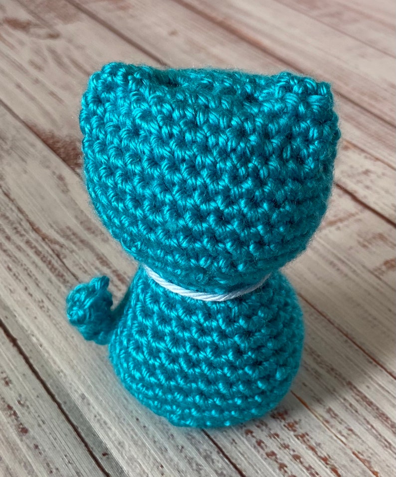Blue Tiny Cat Plush, Teal Cat Plushie, Cat Stuff for Women, Stuffed ...