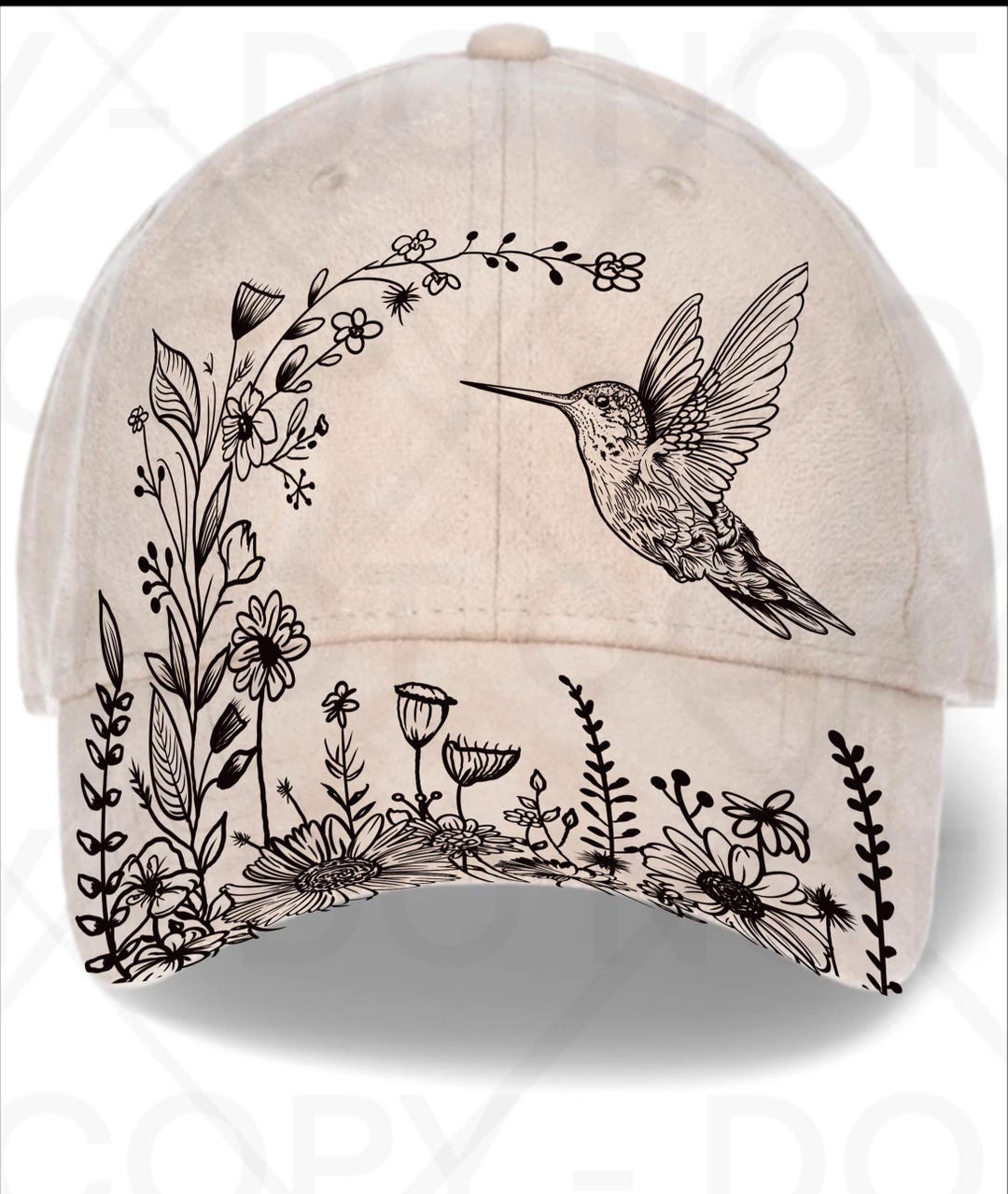 Hummingbird Hat Burning Traceable Design, Hat Burning Tracing Stencil ...