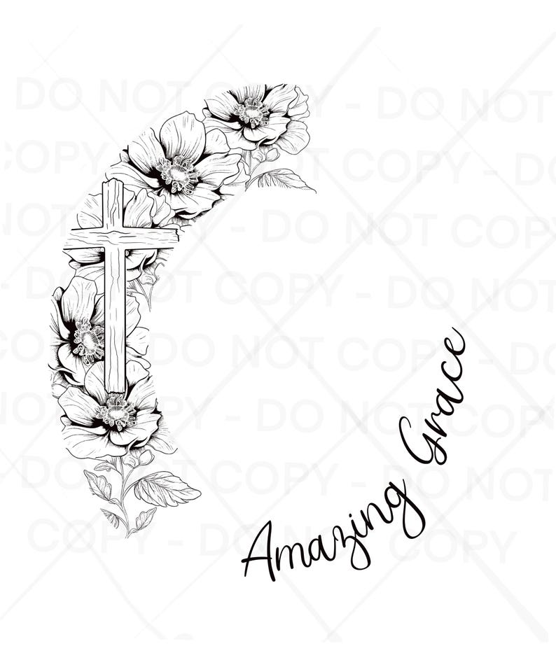 Amazing Grace Flower Hat Burning Traceable Design, Hat Burning Tracing ...