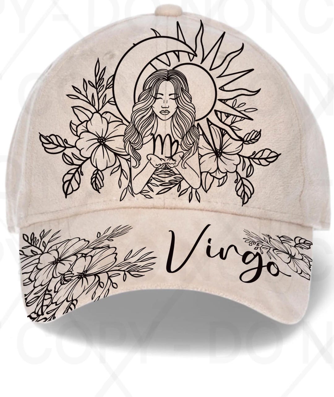 Zodiac, Virgo Horoscope Hat Burning Traceable Design, Hat Burning ...