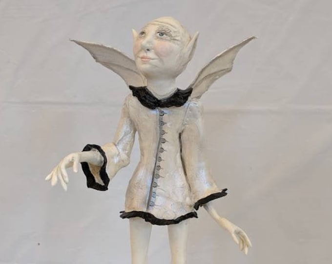 Early Vintage Signed Bonnie Jones BJ 2006 Man in the Moon Stars Fairy ...