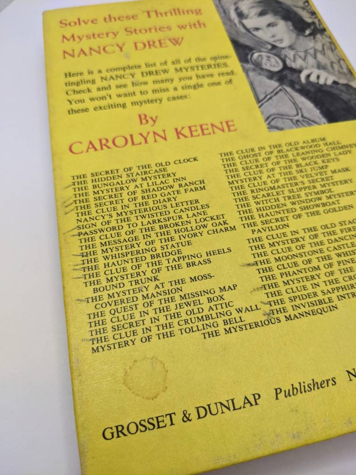 Vintage 1970 Nancy Drew Mystery Stories 40 the Moonstone - Etsy