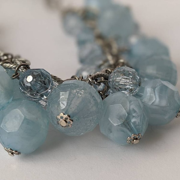 Ice Blue Necklace - Etsy